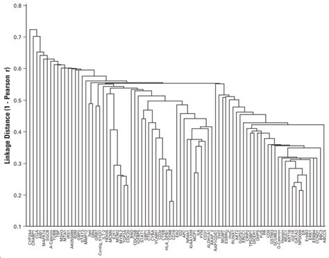 Unsupervised Cluster Analysis Of The 86 Genes Associated With Pcr In