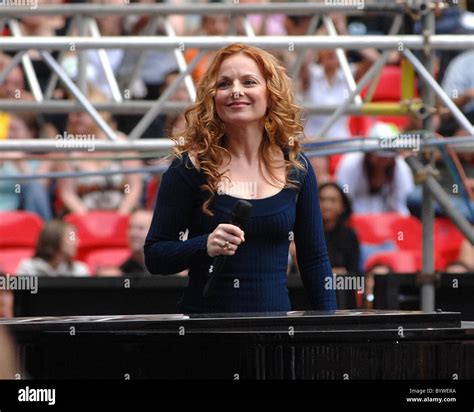 Geri Halliwell Live Earth London Concert At Wembley Stadium London