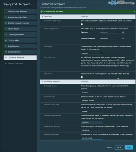 how to setup vmware vrealize log insight esx virtualization