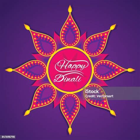 행복함 Diwali 축하글 디자인식 광고에 대한 스톡 벡터 아트 및 기타 이미지 광고 기도하기 디야 램프 Istock