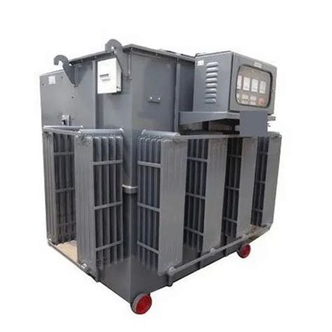 Automatic Steel Three Phase Oil Cooled Servo Stabilizers 440 V 15 Kva
