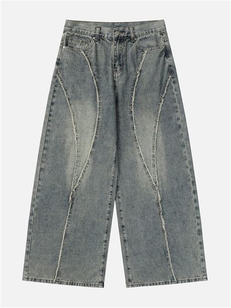 Aelfric Eden Fringe Patchwork Loose Jeans Aelfric Eden