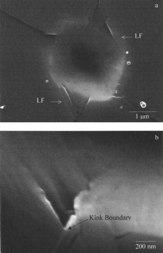 Esem Images Of Indented Sapphire A Surfaces A The Crater After A