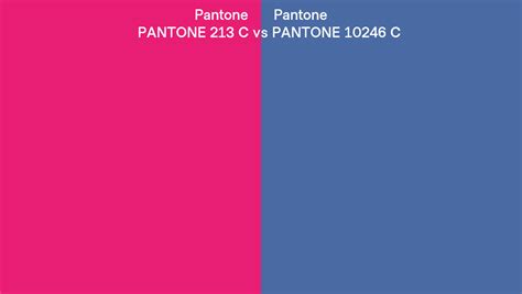 Pantone 213 C Vs Pantone 10246 C Side By Side Comparison