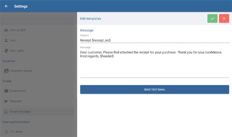 Dialogue Box Manage Email Templates JTL Guide