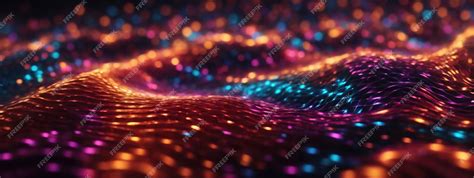 premium photo waveform fusion quantum interference patterns