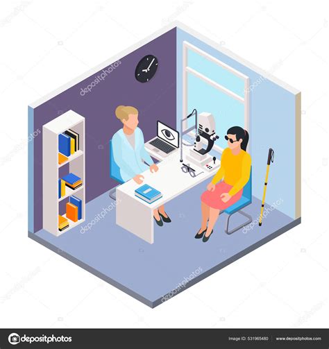 Blind Vision Test Composition Stock Illustration By Macrovector 531965480