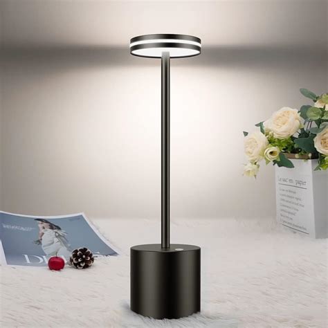Bravzurg Battery Powered Table Lamp 5000mAh Portable Outdoor Cordless