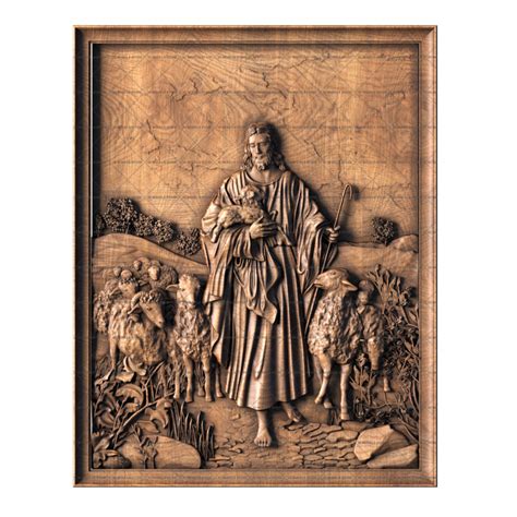 Панно Иисус Христос Brlf Stl 0282 3d Stl модель для ЧПУ