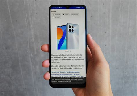 Arvostelussa Honor X8 5g Peruskäyttäjälle Sopiva 5g älypuhelin