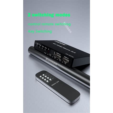 HDMI Matrix X In Out X In Out With R L Optical Audio Extractor K Hz Video