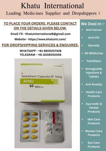 Finished Product Acnej Isotretinoin Capsules 10 Mg For The Treatment
