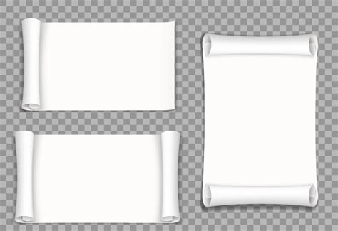 Chinese Paper Scroll Dialogue Frame Set Royalty Free Vector