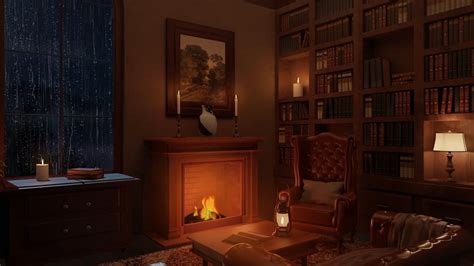 아늑한 거실의 따뜻한 벽난로소리와 창밖에 내리는 빗소리 3 시간 깊은 휴식 수면 및 명상 Youtube