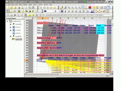 In Sight Easybuilder Introduction To Spreadsheets Videos Cognex
