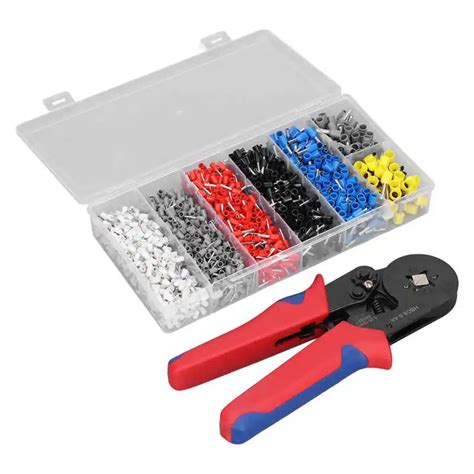 1900 개대 16 진수 Crimping Plier 세트 구리 Pvc 철 와이어 엔드 Ferrules 기계 025 10mm2
