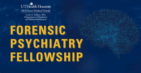 Forensic Psychiatry Fellowship Mcgovern Medical School