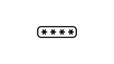 Password Animated Icon Motion Graphic Design 4k Stock Footage
