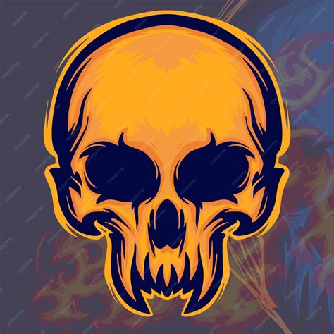Premium Vector Skull Illustration Art Mascot Logo
