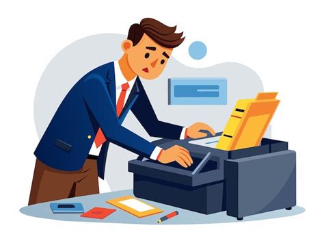 Premium Photo A Professional Guy Repairing A Malfunctioning Office