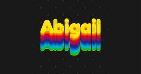 Rainbow Layers Abigail Name Label Rainbow Layers Abigail Name Label