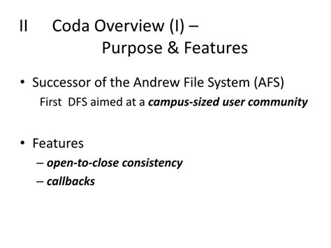 Ppt Disconnected Operation In The Coda File System Powerpoint