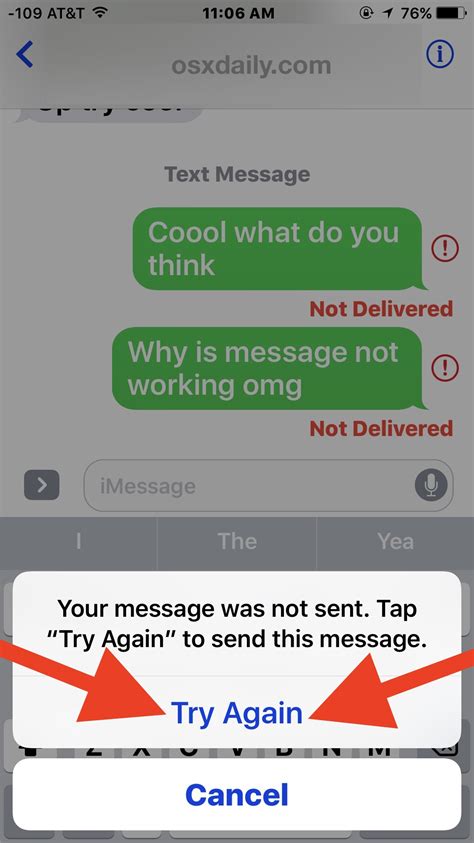 How To Resend An IMessage On IPhone To Fix A Not Delivered Error