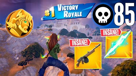 85 High Kill Solo Vs Squads Build Zero Build Gameplay Win Fortnite