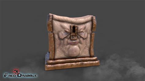 Creepy Treasure Chest Download Free 3d Model By Fred Drabble