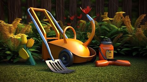 필수 정원 도구의 눈길을 끄는 3d 렌더링 일러스트레이션 눈길 배경 정원 배경 레이 배경 이미지 Hd 눈길 정원 레이 배경 사진 무료 다운로드 Lovepik