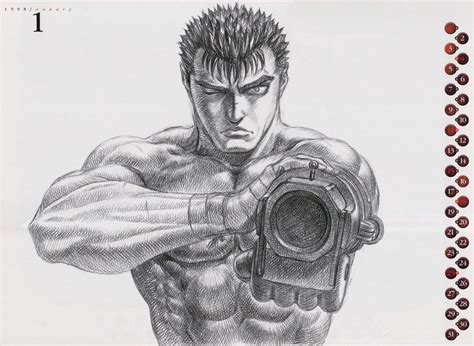 Kentaro Miura Art ⚔ On Twitter Bonus 1998 Calendar Cover