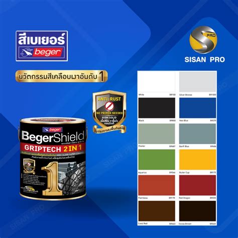 เบเยอร์ชิลด์ กริปเทค 2in1 ชนิดเงา กล Br686 Banff Blue บริษัท สีสัน โปร จำกัด สำนักงาน