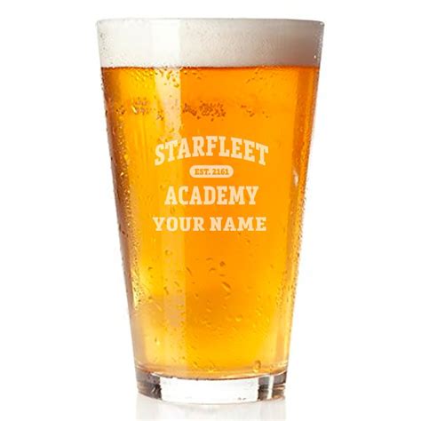 Star Trek Starfleet Academy Alumni Personalizado Vaso De Pinta