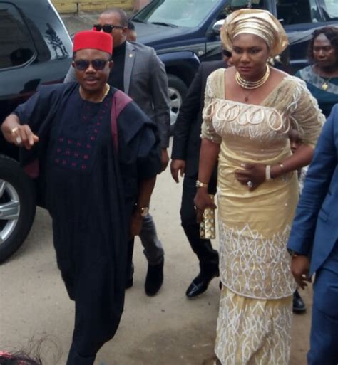Gov Obiano And His Adorable Wife Attending Mass In Gbagada Lagos Now