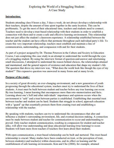 18+ Student Case Study Examples