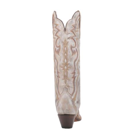 Dan Post Ladies Silvie Bone Leather Snip Toe Tall Western Boots Dp4276