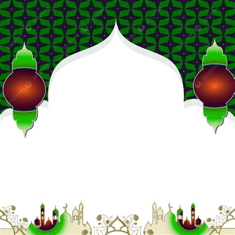 Moldura Islâmica Vetor Png Eid Ramadã Fronteira Imagem Png E Vetor