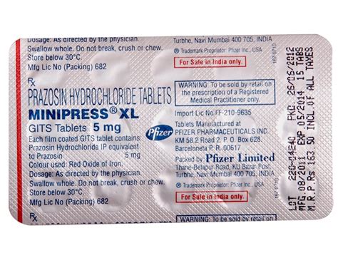 Minipress Xl Gits 5mg Cost Benefits How To Use And More