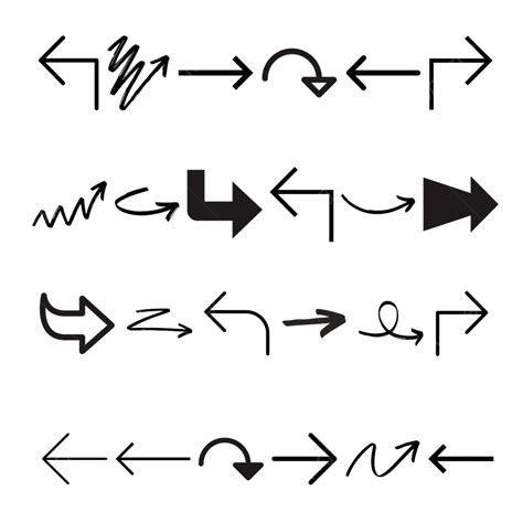Arrow Design Element Combination Diagram Sign Guidelines Guide Png