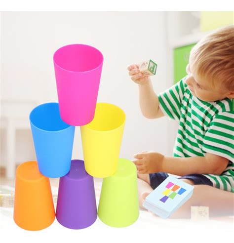 Conjunto De Empilhamento De Copos S Jogo Picture Cards Pilha Parcelamento Sem Juros