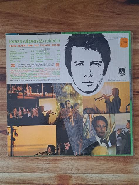 Vintage Vinyl Herb Alpert And Tijuana Brass Record Album Herb Alperts