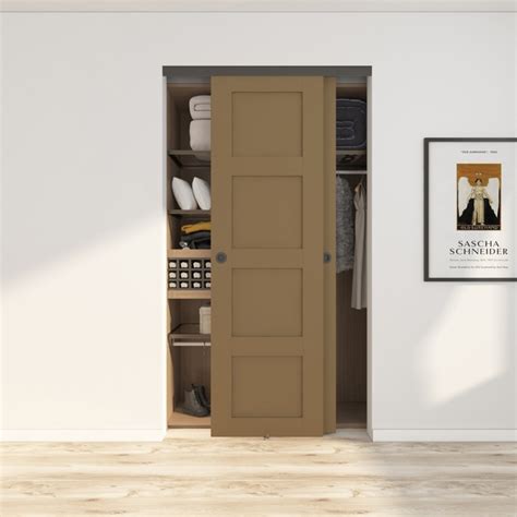 Jubest Bypass Sliding Door Hardware Bypass Wardrobe Closet Door