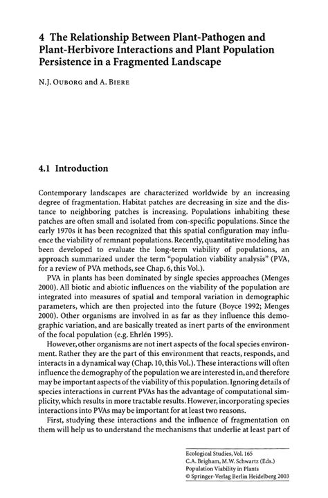 Pdf The Relationship Between Plant Pathogen And Plant Herbivore Interactions And Plant