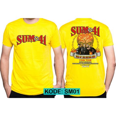 Jual Kaos Sum 41 Tour Of The Setting Sum 2024 Live In Indonesia