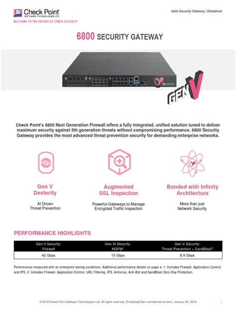 6800 Security Gateway Datasheet Pdf Firewall Computing Computer Network