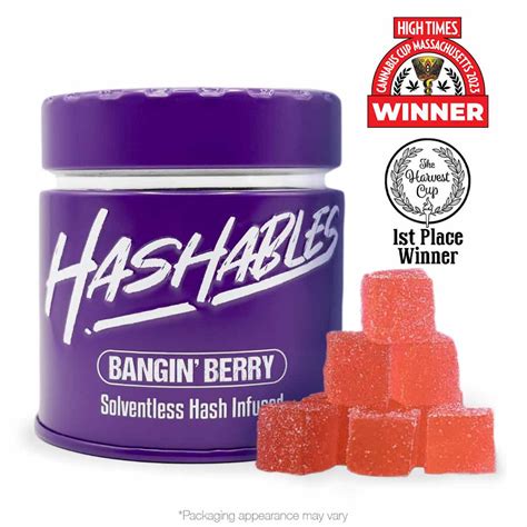 Hashables Bangin Berry Hash Rosin Gummies 20pc Canopy Crossroad Red Bank Nj