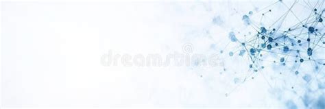 Abstract Molecular Structures In Light Blue And White With A Scientific