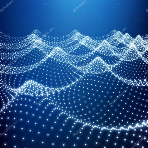 Water Surface Wavy Grid Lattice Structure Ripple Grid 3d Technology