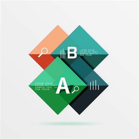 Premium Vector Geometric Square And Triangle Template Vector Template