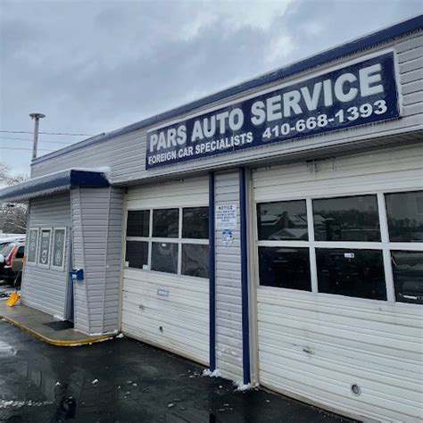 Pars Auto Service Towson Automotive Care Maryland Local Businesses